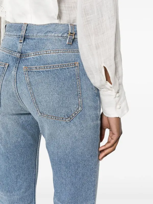 Chloé Mid-waisted Bootcut Jeans - Blue