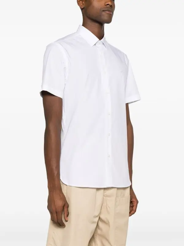 Burberry Embroidered Cotton Shirt - White