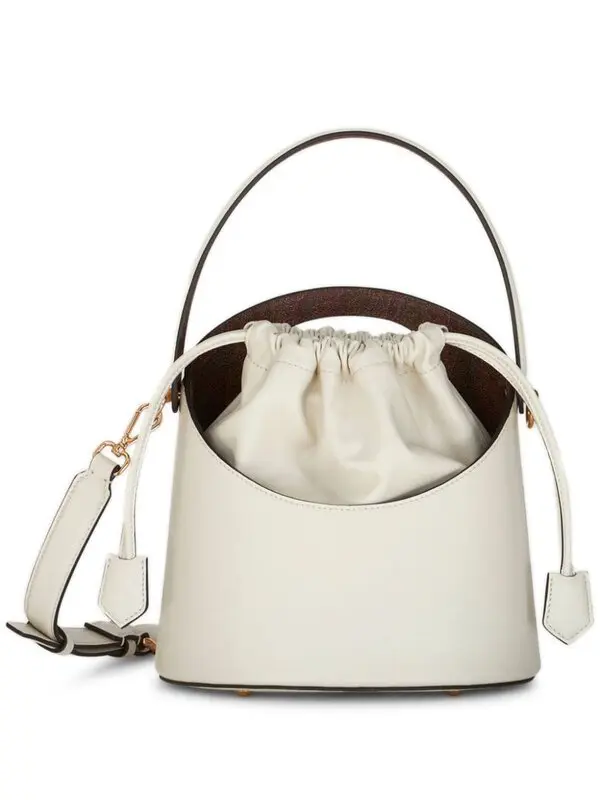 Etro Medium Saturno Bucket Bag - White