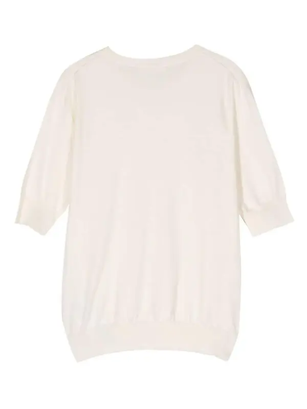 JIL SANDER Ribbed-trim Cotton T-shirt
