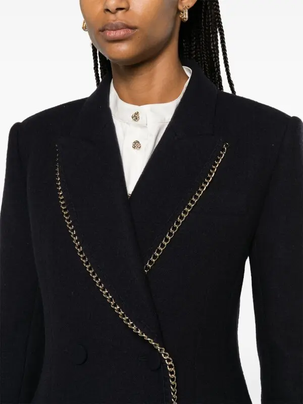 Chloé Chain-link Trim Double-breasted Blazer