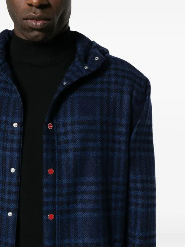 Kiton Checked Cashmere Shirt