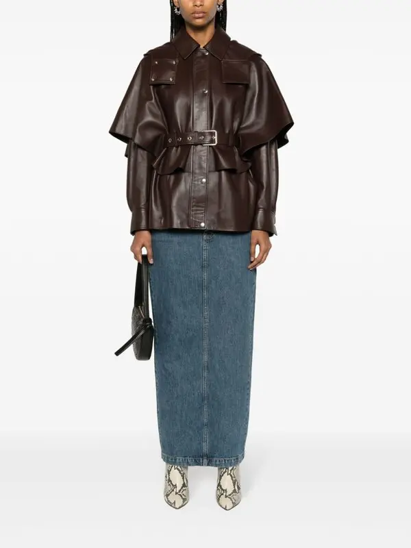 Chloé Layered Leather Jacket