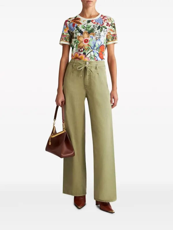 Etro Pegaso-embroidered Wide-leg Jeans