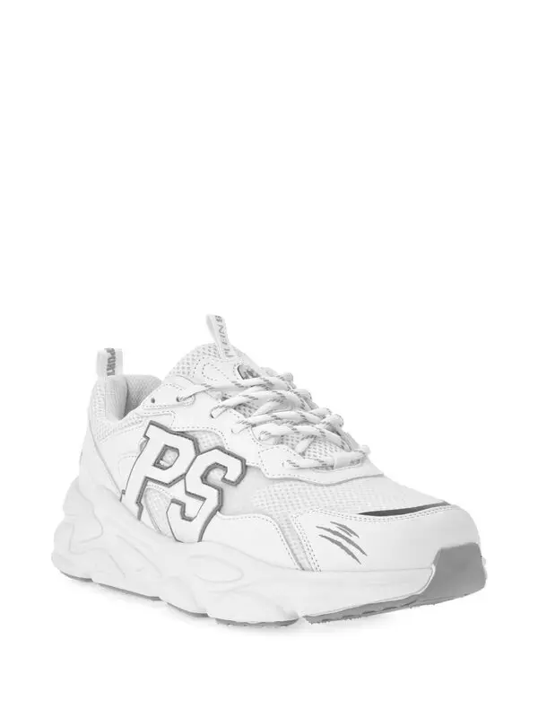 PLEIN SPORT Lo-top Logo-patch Sneakers - White
