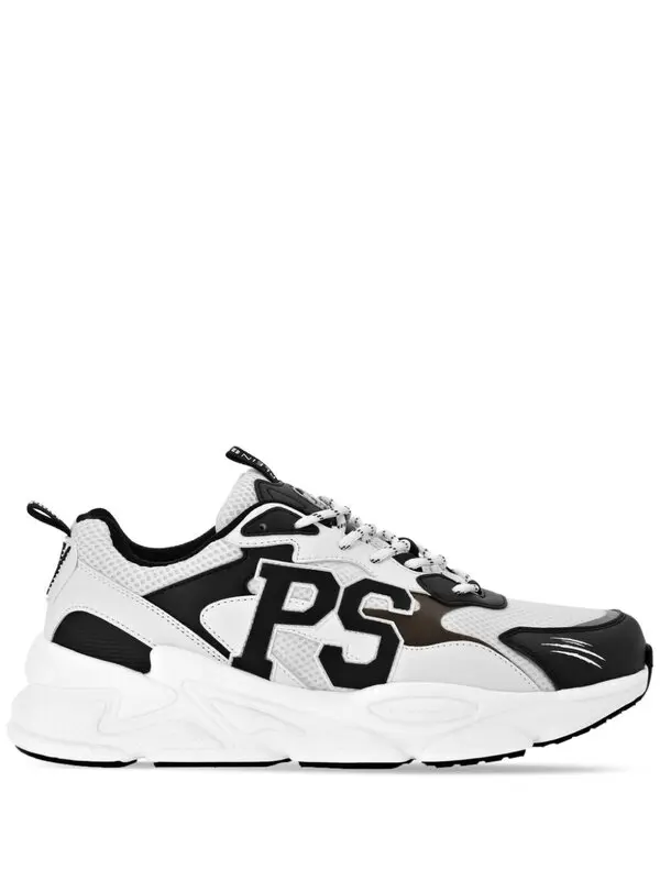 PLEIN SPORT Lo-top Logo Patch Sneakers - White