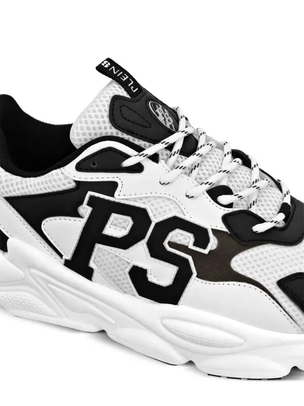 PLEIN SPORT Lo-top Logo Patch Sneakers - White