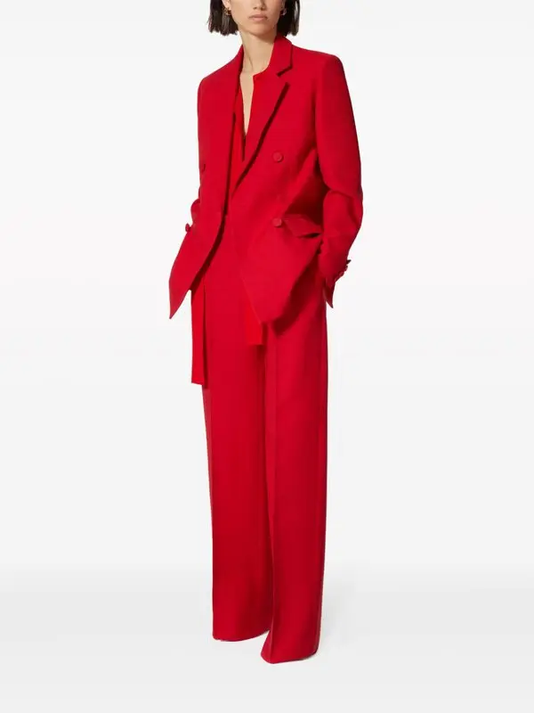 Valentino Garavani Crepe Couture Double-breasted Blazer