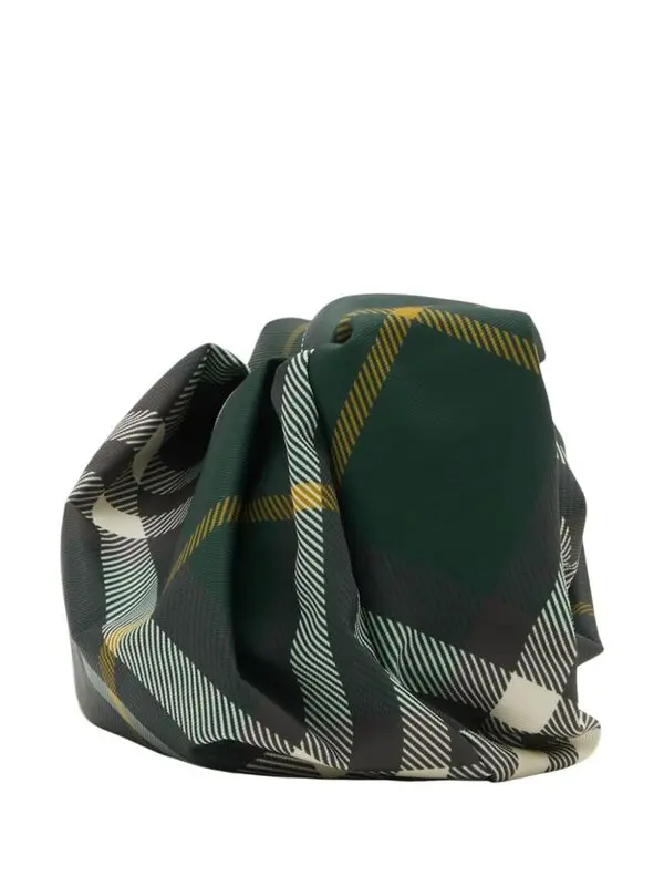 Burberry Checkered Clutch - Green