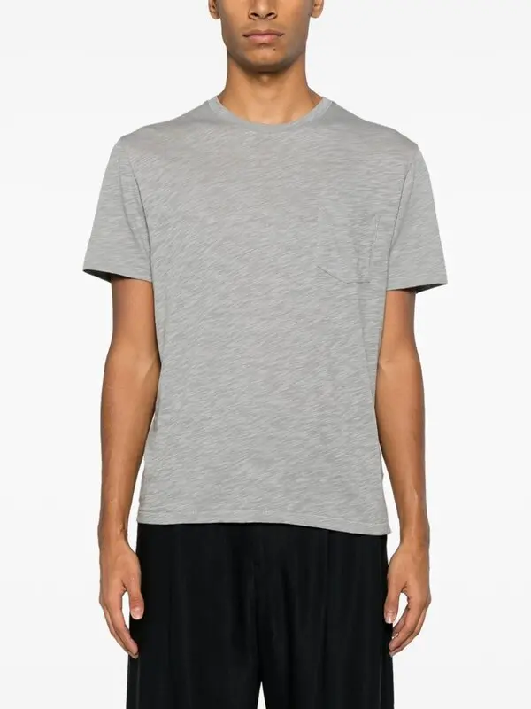Zadig&Voltaire Stockholm Flocked-skull Cotton T-shirt - Grey