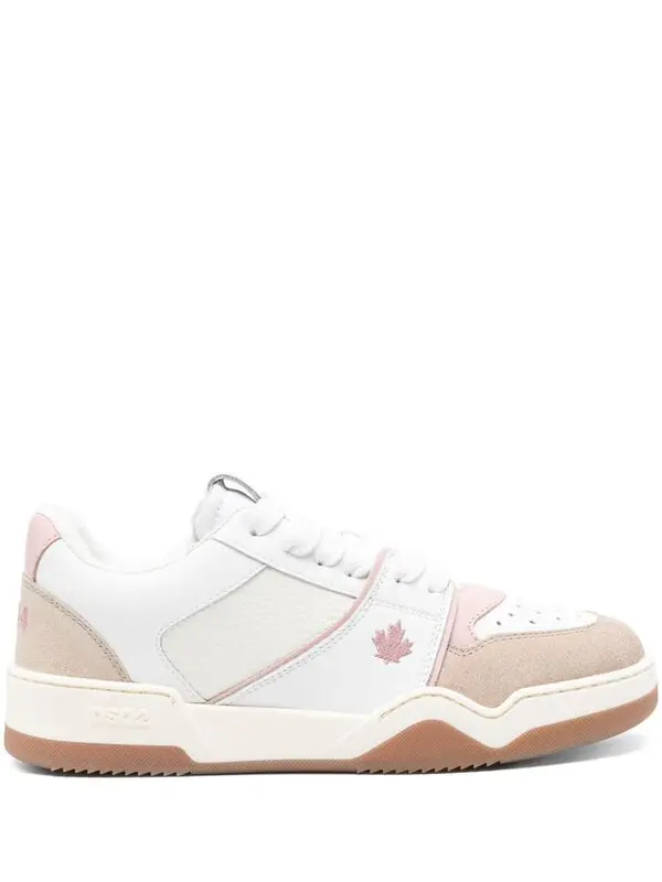 Dsquared2 Spiker Leather Sneakers - White