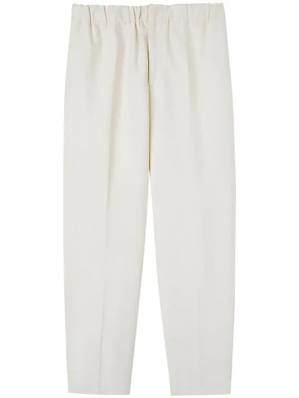 JIL SANDER Elasticated-waistband Cotton Trousers