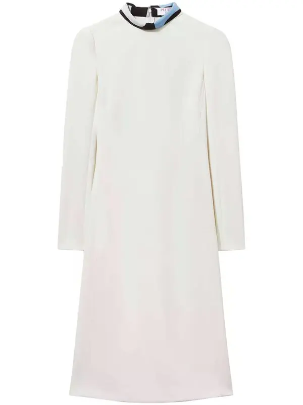 Emilio Pucci Contrast-collar Midi Dress