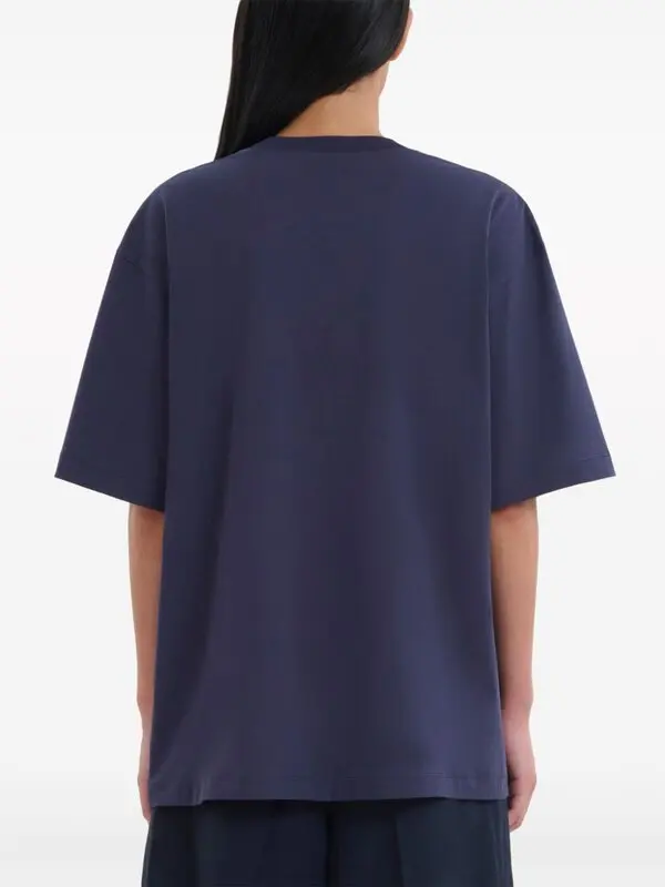 Marni Logo-print Cotton T-shirt - Blue