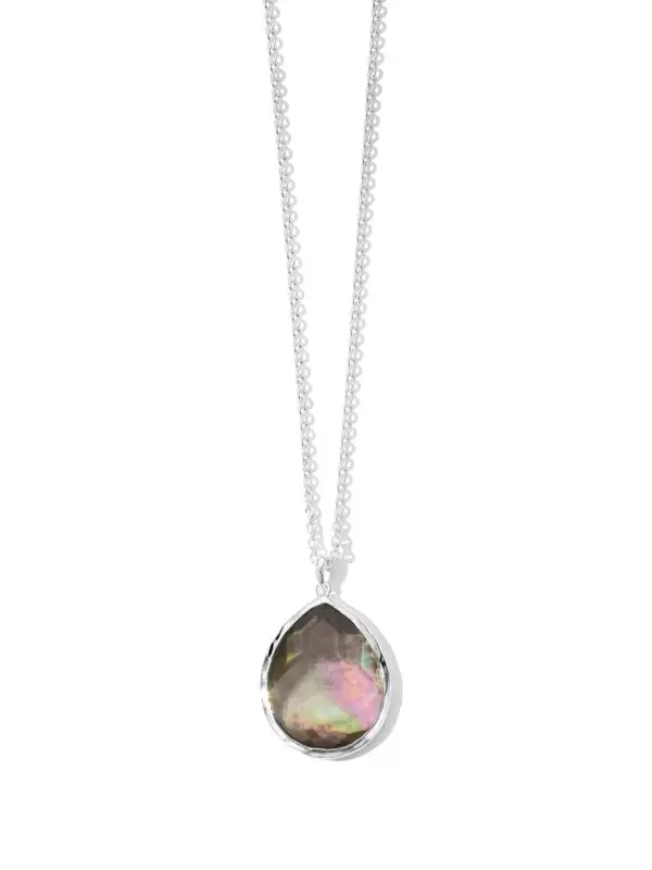Ippolita Sterling Rock Candy® Teardrop Black Shell Necklace
