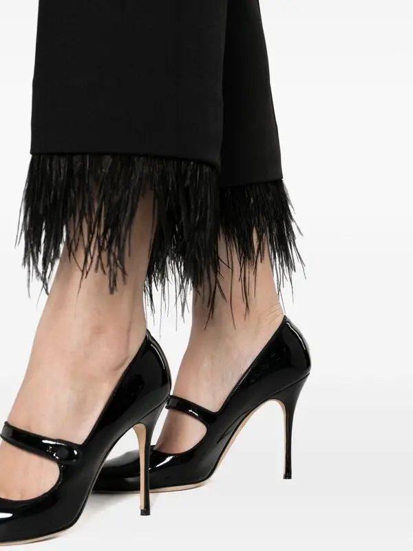 Michael Kors Feather-trim Trousers