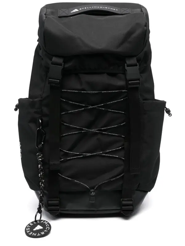 Adidas By Stella Mccartney Logo-print Backpack - Black