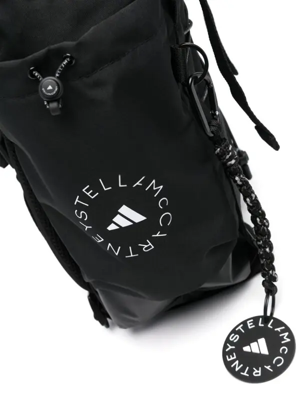 Adidas By Stella Mccartney Logo-print Backpack - Black