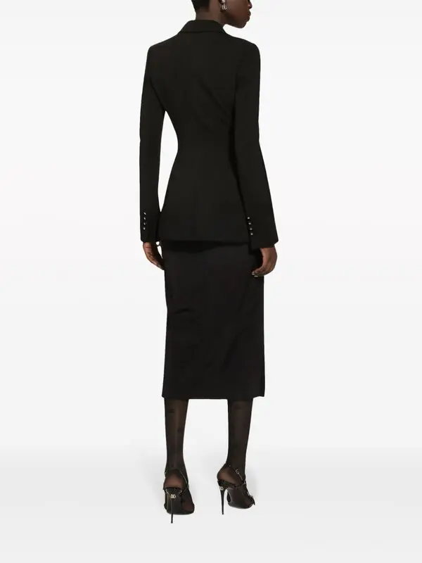 Dolce & Gabbana Fitted Waistline Blazer - Black