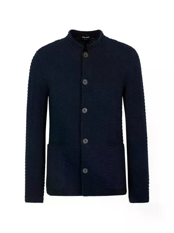 Giorgio Armani Zigzag-embroidered Cardigan