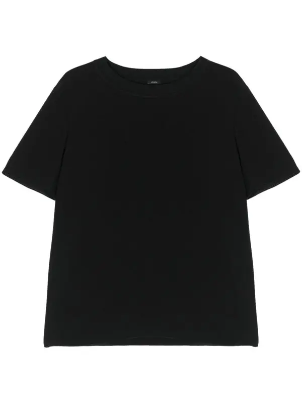 JOSEPH Rubin Crepe-de-soie T-shirt - Black