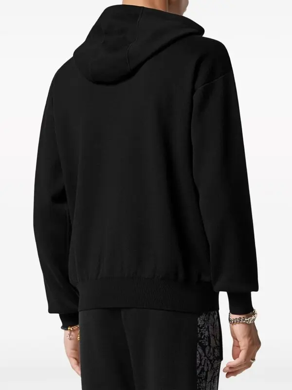 Versace Barocco-jacquard Zip-up Hoodie