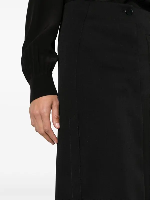 LANVIN Pleated Tailored Midi Skirt
