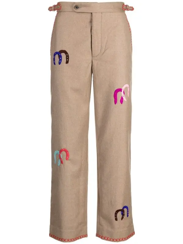 BODE Horseshoe Straight-leg Trousers