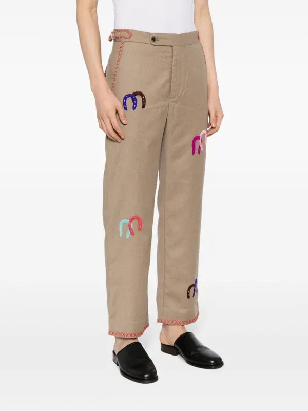 BODE Horseshoe Straight-leg Trousers
