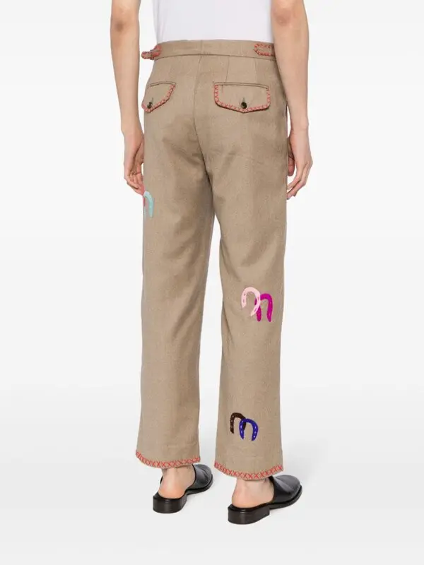 BODE Horseshoe Straight-leg Trousers