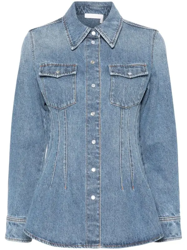 Chloé Corset-style Denim Shirt