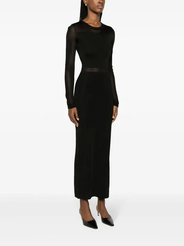 TOTEME Semi-sheer Fine-knit Long Dress