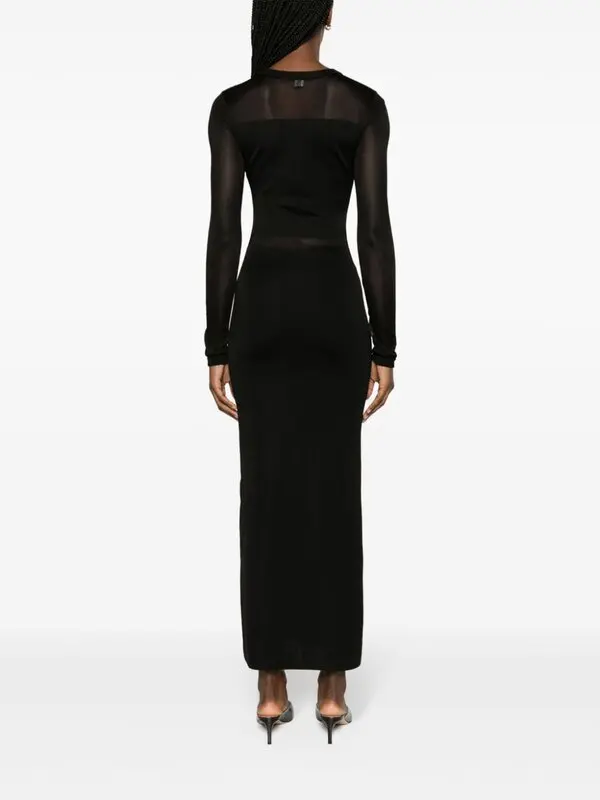 TOTEME Semi-sheer Fine-knit Long Dress