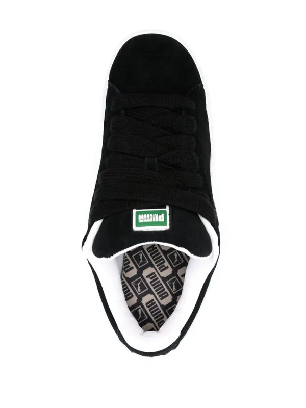 PUMA Stamped-logo Suede Platform Sneakers - Black