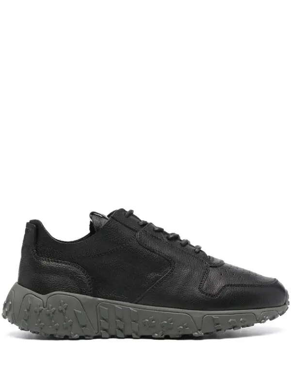 BUTTERO® Vinci Leather Sneakers - Black