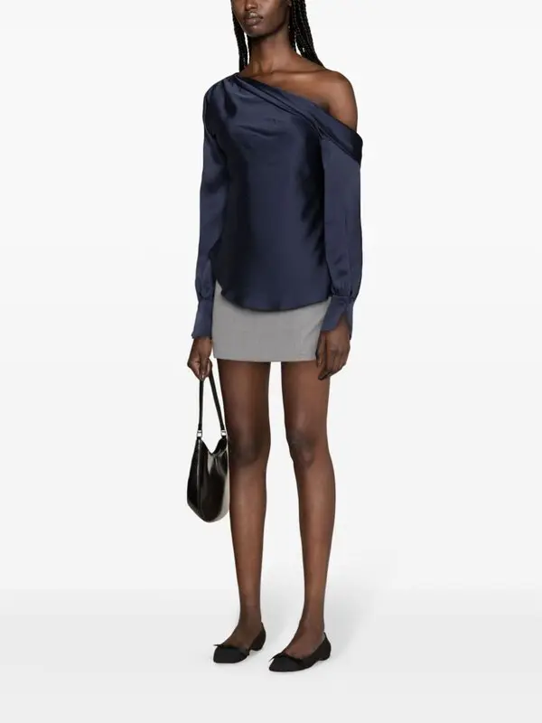 Simkhai Alice Asymmetric Blouse - Blue