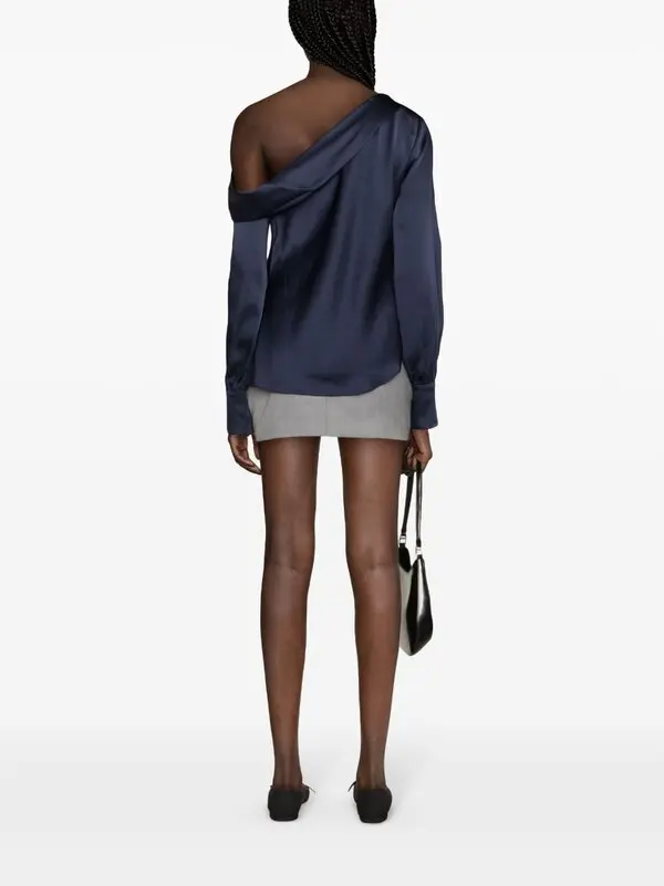 Simkhai Alice Asymmetric Blouse - Blue