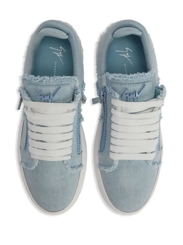 GIUSEPPE ZANOTTI Leather Low-top Sneakers