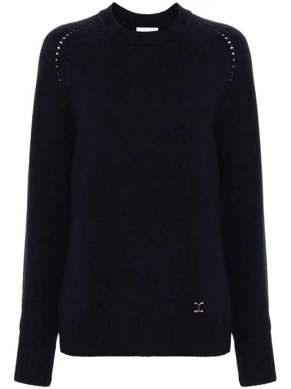 Chloé Marcie Plaque Cashmere Blend Jumper