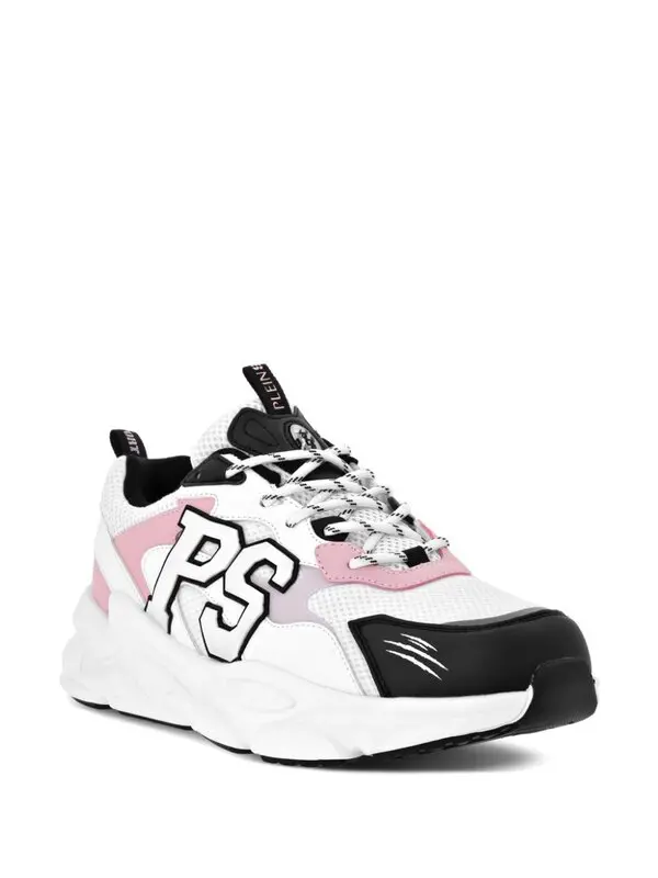 PLEIN SPORT Lo-top Logo-patch Sneakers - White