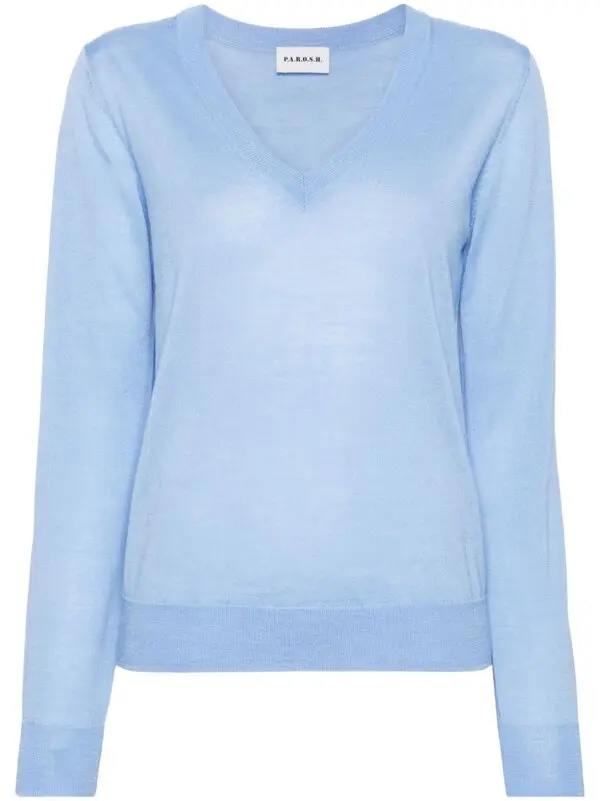 P.a.r.o.s.h Fine-knit Jumper - Blue