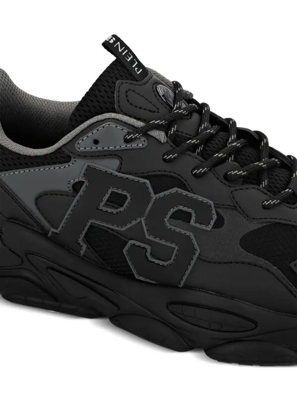 PLEIN SPORT Lo-top Logo-patch Sneakers - Black
