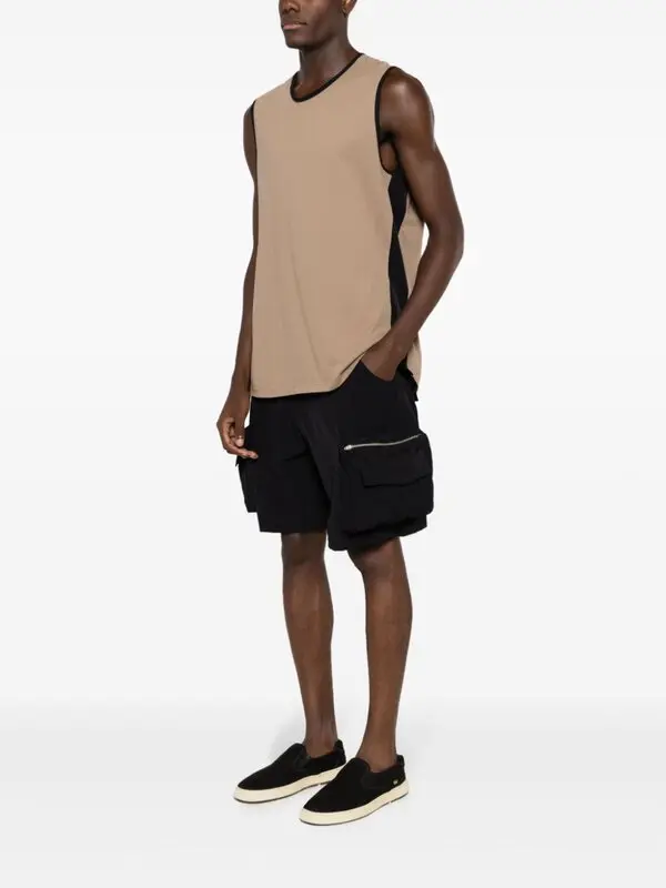 AMIR SLAMA Panelled Cotton Tank Top