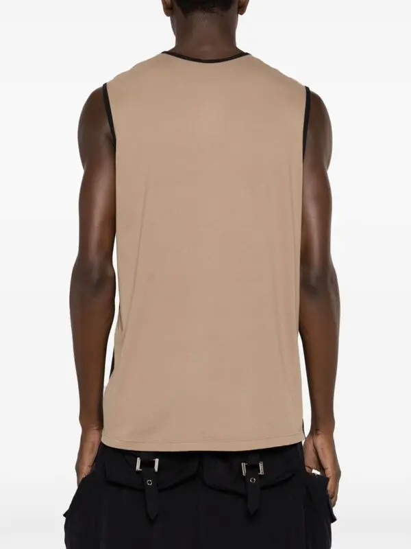 AMIR SLAMA Panelled Cotton Tank Top
