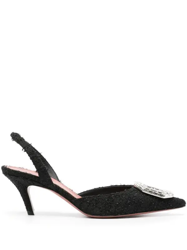 Amina Muaddi Camelia 105mm Pumps - Black