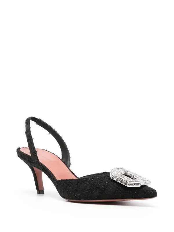 Amina Muaddi Camelia 105mm Pumps - Black
