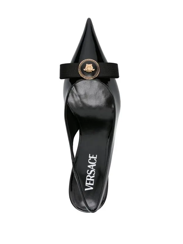 Versace 85mm Ribbon Slingback Pumps