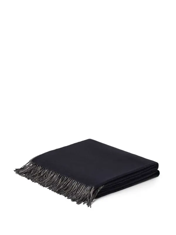 Brunello Cucinelli Fringed Silk Throw - Blue