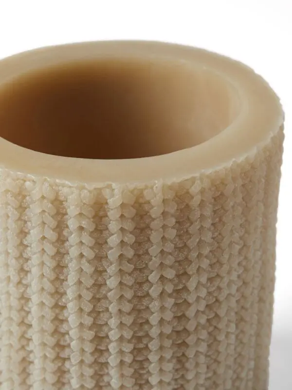 Brunello Cucinelli Small Knit-effect Wax Lantern - Neutrals