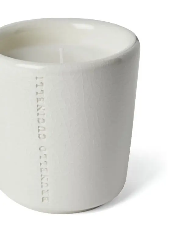 Brunello Cucinelli Logo-embossed Wax Candle